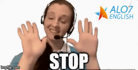 Stop Total Physical Response GIF by ALO7.com - Find & Share on GIPHY