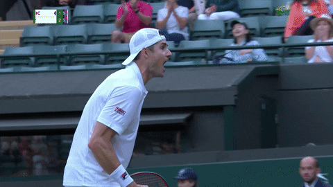 Happy Match Point GIF by Wimbledon - Find & Share on GIPHY