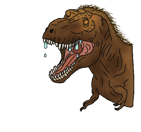 Hungry T Rex Sticker by American Museum of Natural History for iOS ...