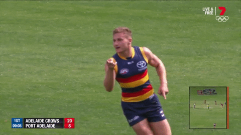Afl Celebrate GIF by Adelaide Crows - Find & Share on GIPHY