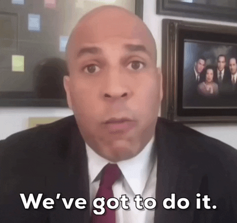 Cory Booker Reform GIF by GIPHY News - Find & Share on GIPHY