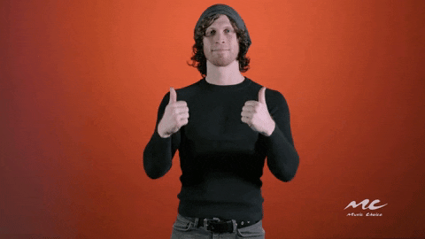 Two Thumbs Up Yes GIF by Music Choice - Find & Share on GIPHY