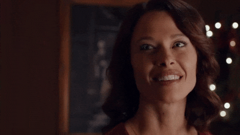 Happy Scottie Thompson GIF by Hallmark Movies & Mysteries - Find ...
