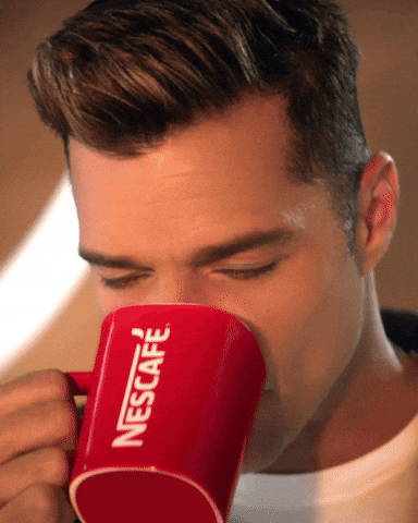 Ricky Martin Coffee GIF - Find & Share on GIPHY
