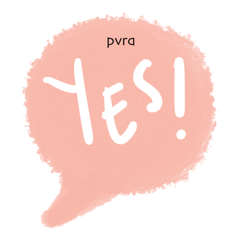 Pink Yes Sticker by PVRA for iOS & Android | GIPHY