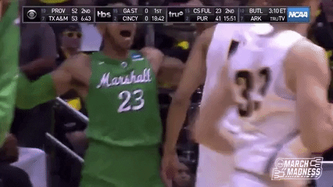 Excited Marshall University GIF by NCAA March Madness - Find & Share on ...