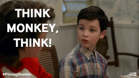 Monkey Think GIF by Channel 9 - Find & Share on GIPHY