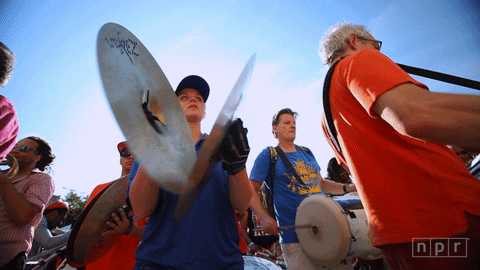 Clash Cymbals GIF by NPR - Find & Share on GIPHY