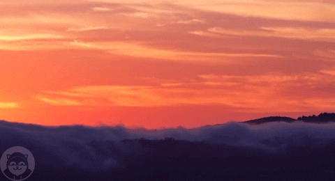 Sunset Clouds GIF by Poncho - Find & Share on GIPHY