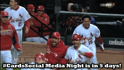 St. Louis Cardinals Social Media Night GIF by MLB - Find & Share on GIPHY