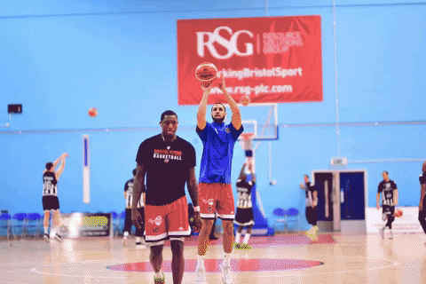 Warm Up Basketball GIF by Bristol Flyers - Find & Share on GIPHY