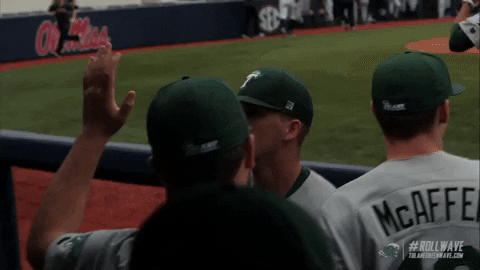 Baseball Wave GIF by GreenWave - Find & Share on GIPHY