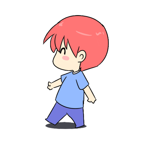 Walking Walk Sticker by IqbalRos for iOS & Android | GIPHY