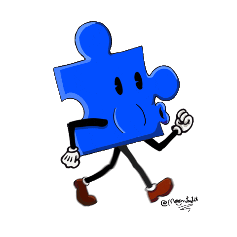 Puzzle Walking Sticker for iOS & Android | GIPHY