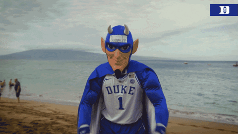 Blue Devil Running GIF by Duke Men's Basketball - Find & Share on GIPHY