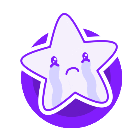 Sad Star Sticker by Letras for iOS & Android | GIPHY