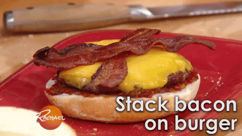 Bacon Egg Cheeseburger GIF by Rachael Ray Show - Find & Share on GIPHY