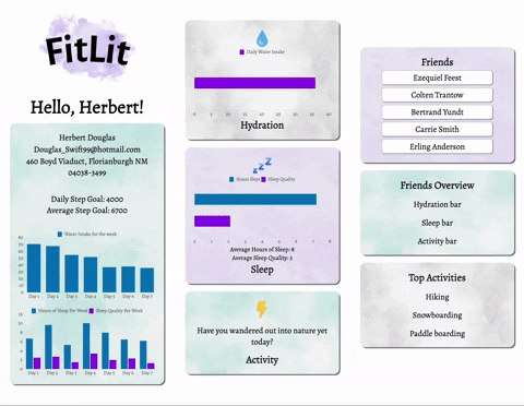 GitHub - ohClaire/fitlit-group-project: FitLit project starter kit for ...
