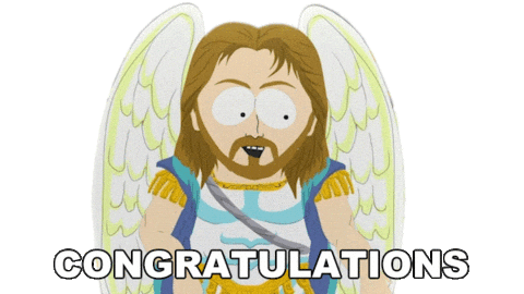 Angel Congrats Sticker by South Park for iOS & Android | GIPHY