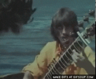 George Harrison Sitar GIF - Find & Share on GIPHY