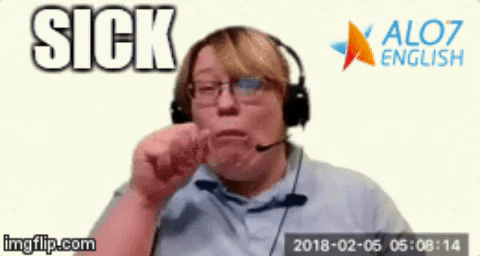 Sick Total Physical Response GIF by ALO7.com - Find & Share on GIPHY