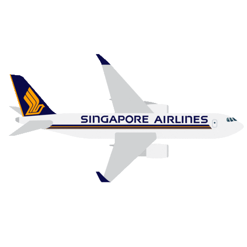 Travel Flying Sticker by Singapore Airlines for iOS & Android | GIPHY