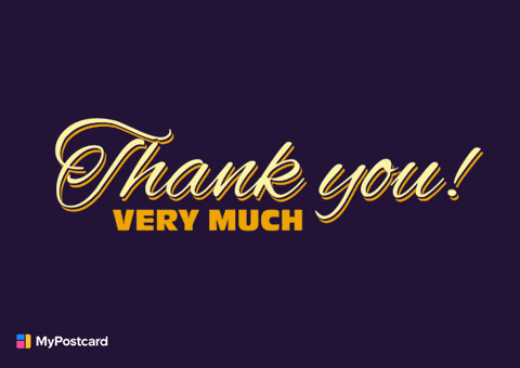 Thank U GIF by MyPostcard - Find & Share on GIPHY