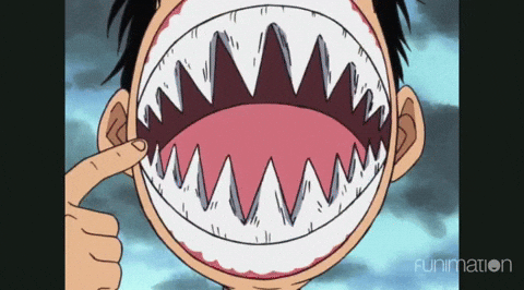 One Piece Teeth GIF by Funimation - Find & Share on GIPHY