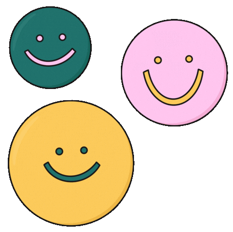 Happy Smiley Face Sticker by Nora Fikse for iOS & Android | GIPHY
