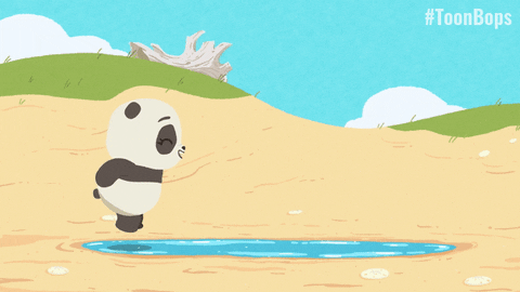 Jumping Panda Bear GIF by Treehouse Direct - Find & Share on GIPHY