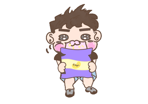 Gif Artist Eating Sticker for iOS & Android | GIPHY