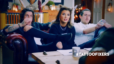E4 GIF by Tattoo Fixers - Find & Share on GIPHY