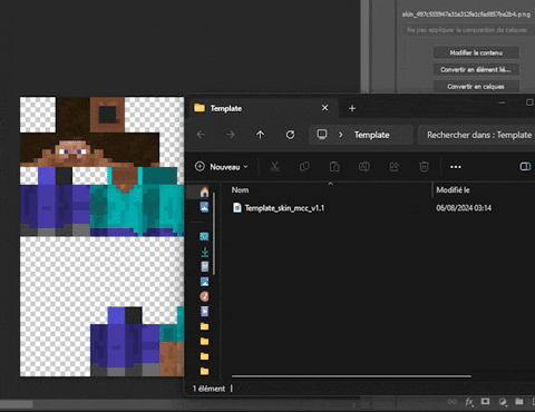 Template skin Hoodie MCC cape Minecraft Skin