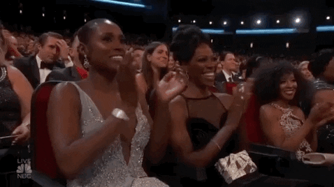 Issa Rae Applause GIF by Emmys - Find & Share on GIPHY