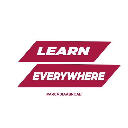 Study Abroad Learn Sticker by Arcadia Abroad for iOS & Android | GIPHY