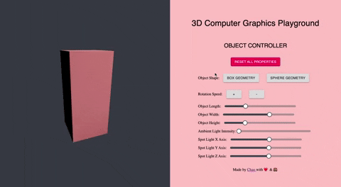 GitHub - chaozhangdev/computer-graphics-playground: 🌓 3D computer graphics playground web app ...