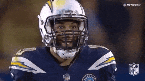 Keenan Allen Wow GIF by Los Angeles Chargers - Find & Share on GIPHY