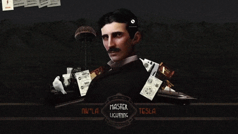 Nikola Tesla Gif Find Share On Giphy Tesla Gif Lowgif