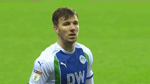 Confused Lee Evans GIF by Wigan Athletic - Find & Share on GIPHY