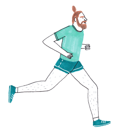 Sport Run Sticker by Bela Unclecat for iOS & Android | GIPHY