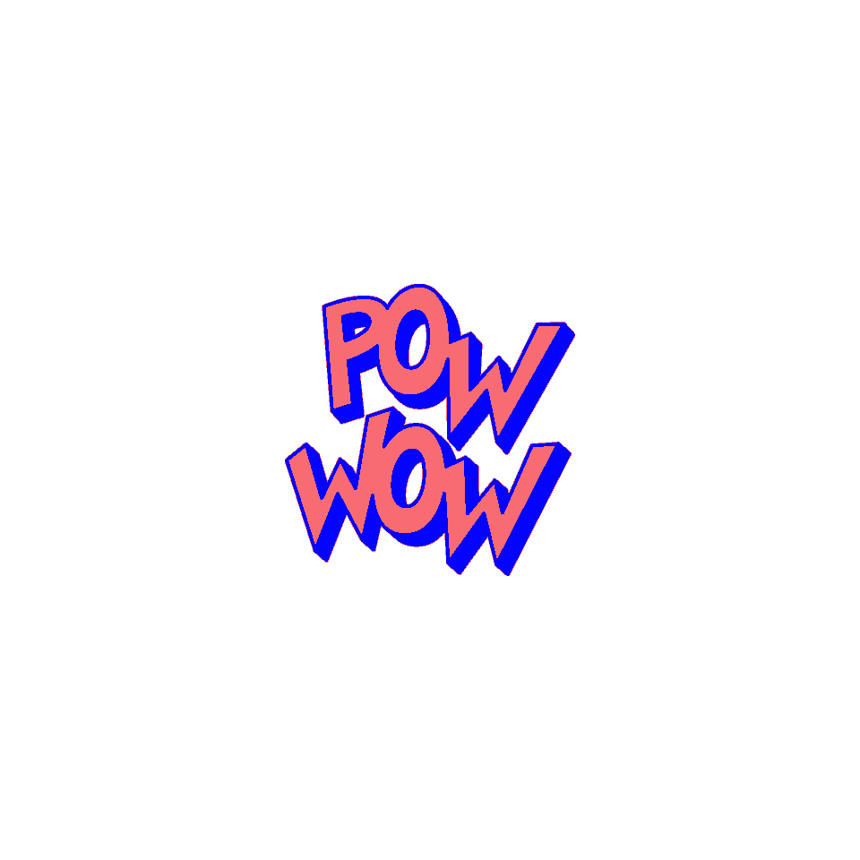 Pow Wow 3D Sticker by bbuc for iOS & Android | GIPHY