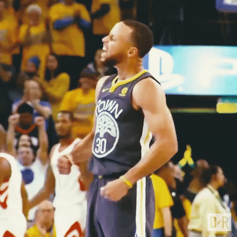 Excited Stephen Curry GIF by Bleacher Report - Find & Share on GIPHY