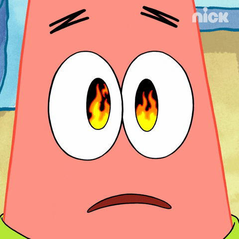 Patrick Star Fire GIF by SpongeBob SquarePants - Find & Share on GIPHY
