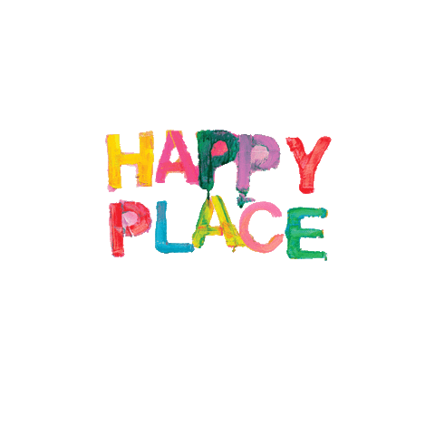Happy Place Sticker by Kerri Rosenthal LLC for iOS & Android | GIPHY