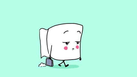 Toilet Paper Animation GIF by Paper Poo - Find & Share on GIPHY