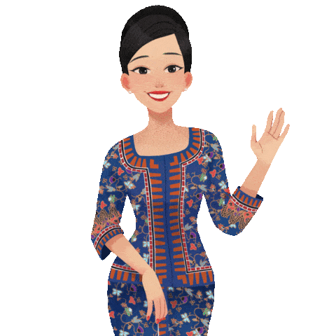 Sia Cabin Crew Sticker by Singapore Airlines for iOS & Android | GIPHY