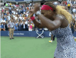Happy Serena Williams GIF - Find & Share on GIPHY