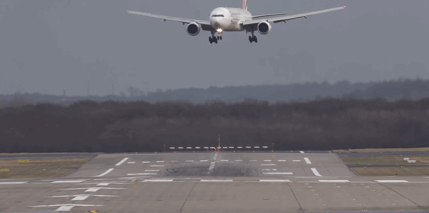 Airplane Landing Animated Gif Landing In Case Of Emergency, Is It