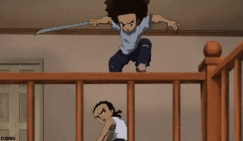 The Boondocks Katana GIF - Find & Share on GIPHY