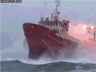 Waves Ships GIF by Cheezburger - Find & Share on GIPHY